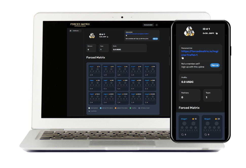 Forced Matrix DAO | World's first networking protocol on Polygon blockchain